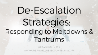 De-Escalation Strategies: Responding to Meltdowns & Tantrums - Urban ...